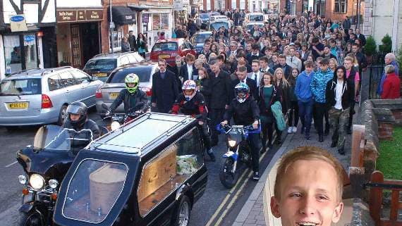 Newent says farewell to popular teenager Shaun Payne | theforester.co.uk