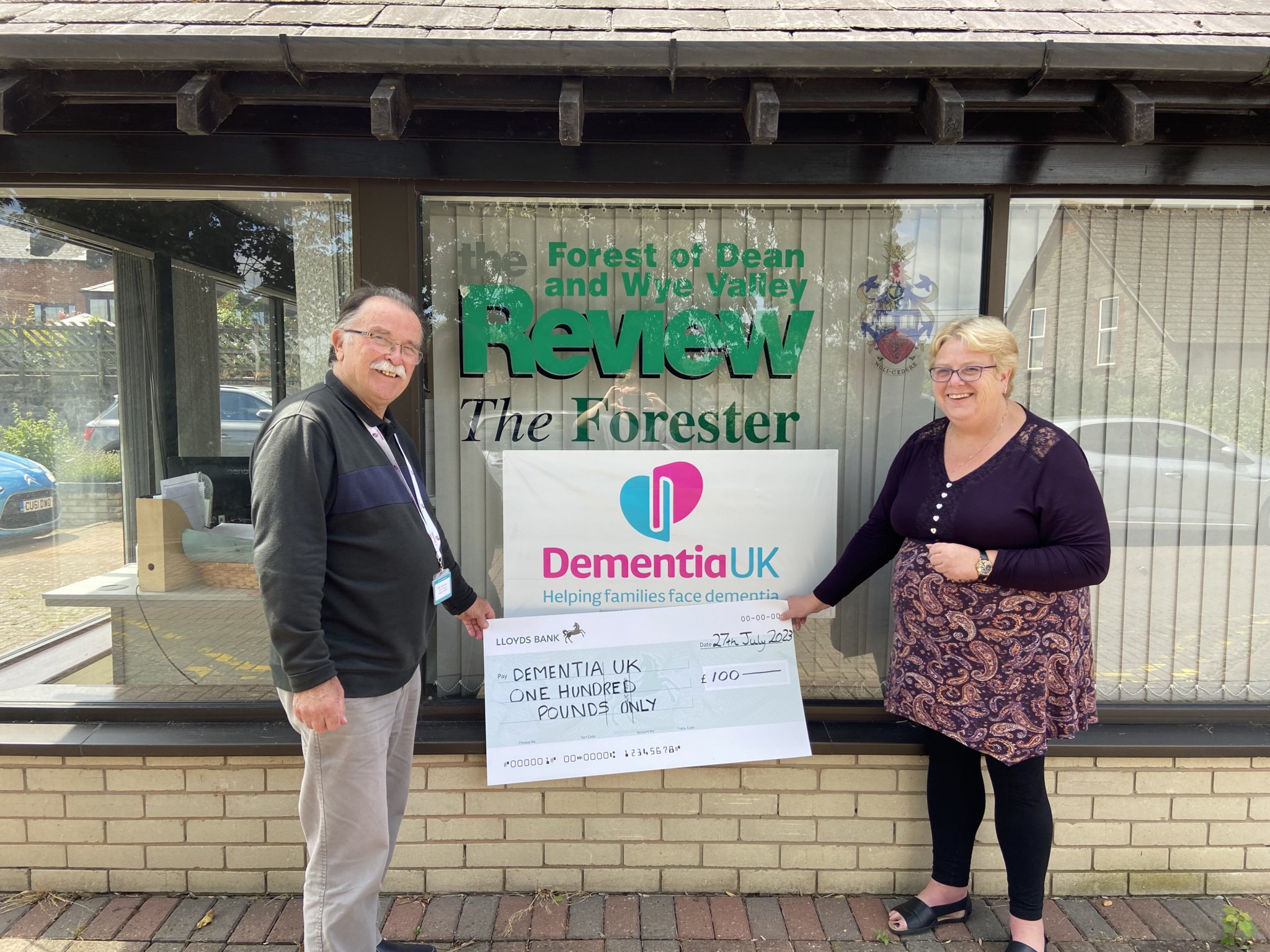 Forester and Forest Review team present cheque for £100 to Chepstow's ...