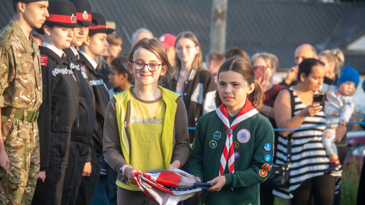 Young people on parade at Ruardean | theforester.co.uk