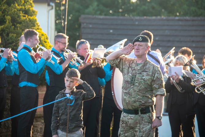 Young people on parade at Ruardean | theforester.co.uk
