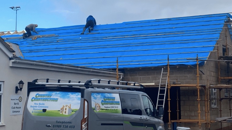 Newent Town FC's clubhouse extension nears completion | theforester.co.uk