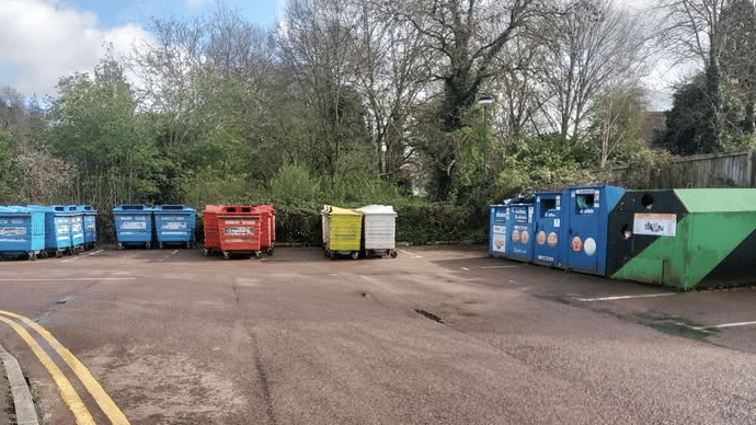 Recycling banks return to Lewell Street car park | theforester.co.uk