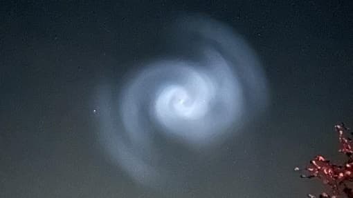 SpaceX rocket exhaust behind UK's mysterious sky spiral | theforester.co.uk